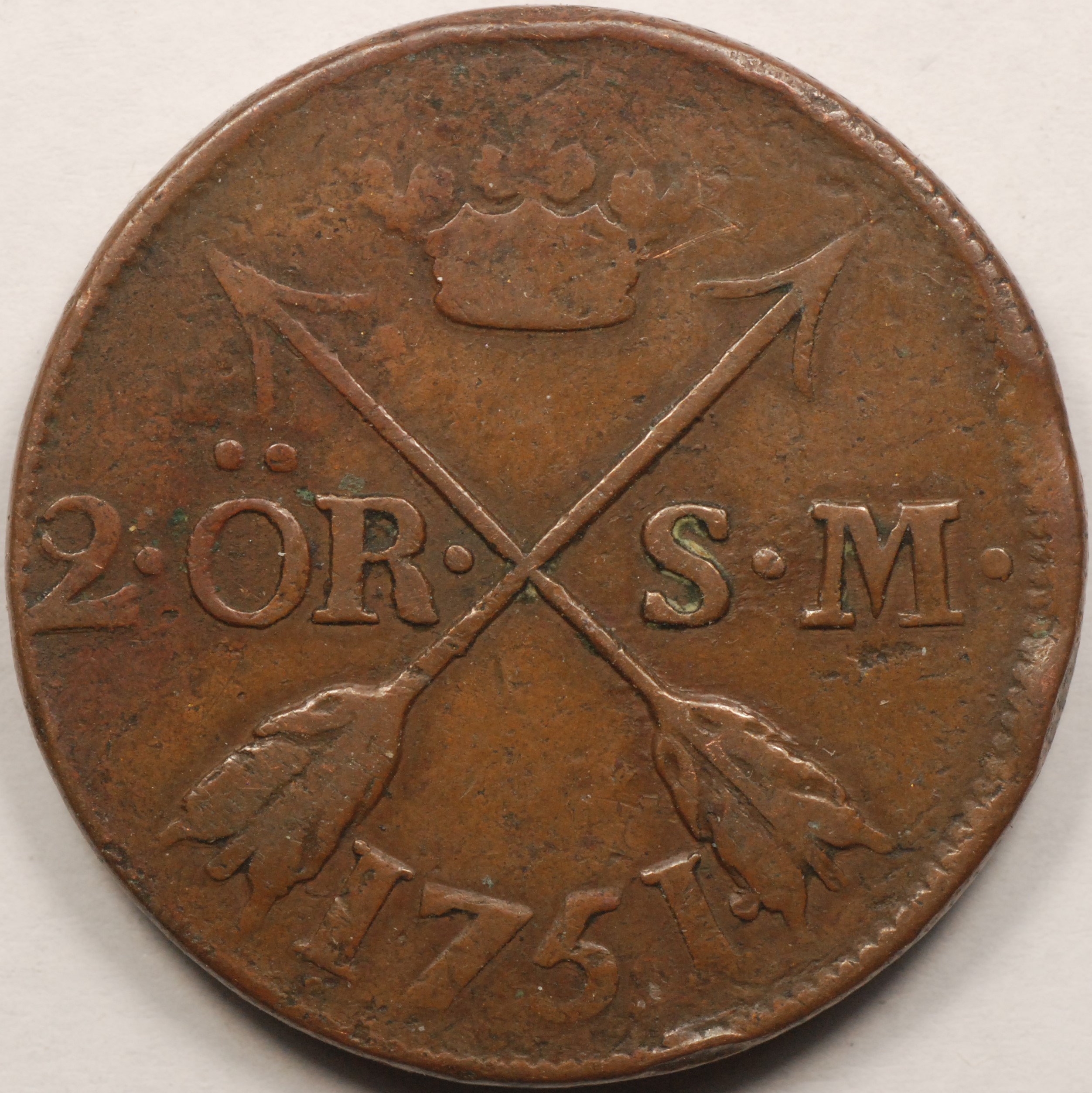SWEDEN COINS 2 ORE